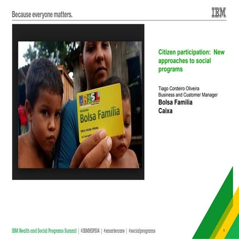 Citizen participation: New approaches to social programs | PPT