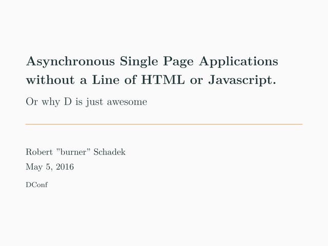 Asynchronous Single Page Applications Without A Line Of Html Or 3644