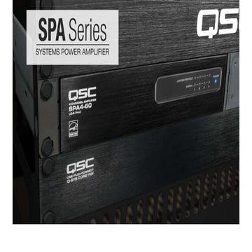 QSC Energy Star SPA Amplifiers | PPTX