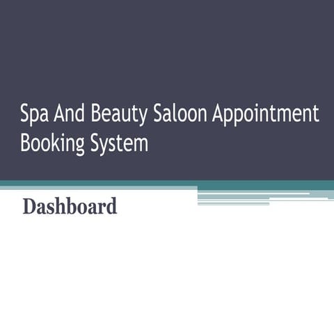 Spa And Beauty Saloon Appointment Booking System | PDF | Business ...