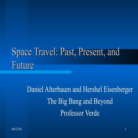Space travel | PPT | Physics | Science