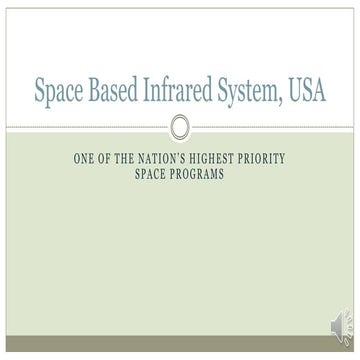 Space based infrared system(sbirs), usa one of the nation’s highest ...