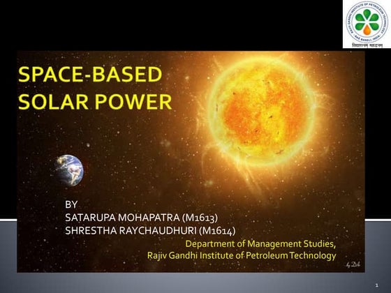 Space-based solar power | PPT