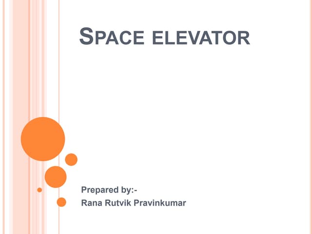 Space Elevator | PPTX