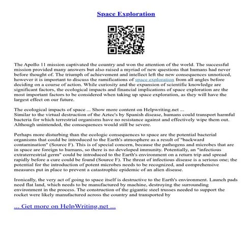 Space Exploration | PDF