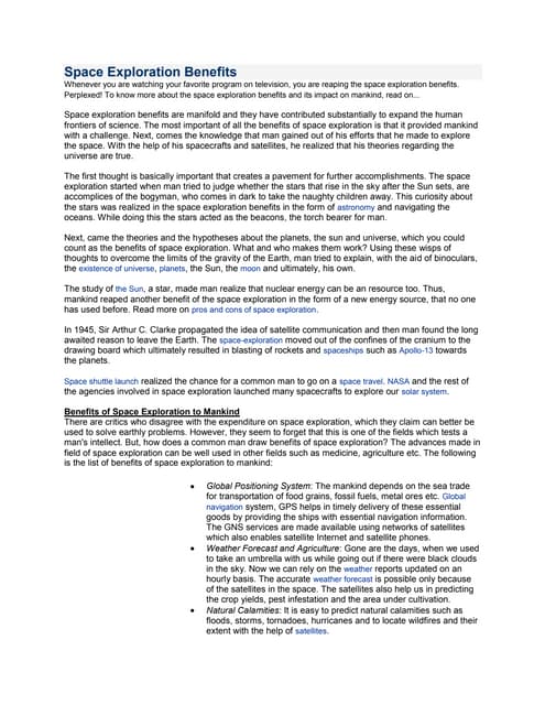 The future of space exploration presentation | PPTX | Space and ...