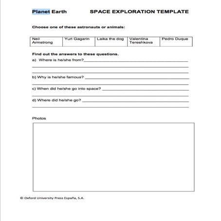Space exploration template | PDF