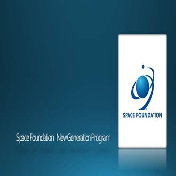 Space Foundation New Generation -- Young Professionals Program | PPTX
