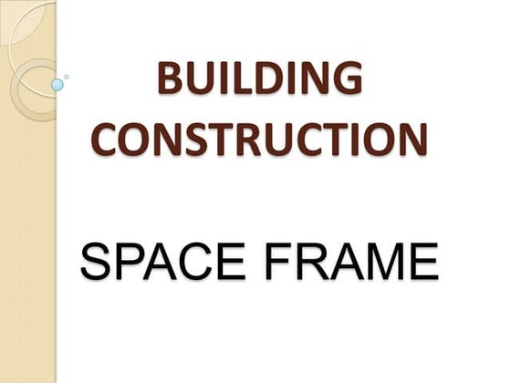 Space frames | DOCX | Science
