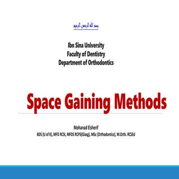 Methods of Gaining Space