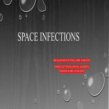 SPACE INFECTIONS.pptx of head and neck description | PPT