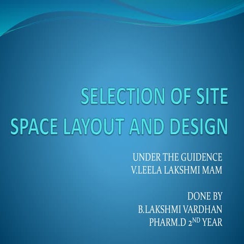 Pharmacy layout ppt | PPTX