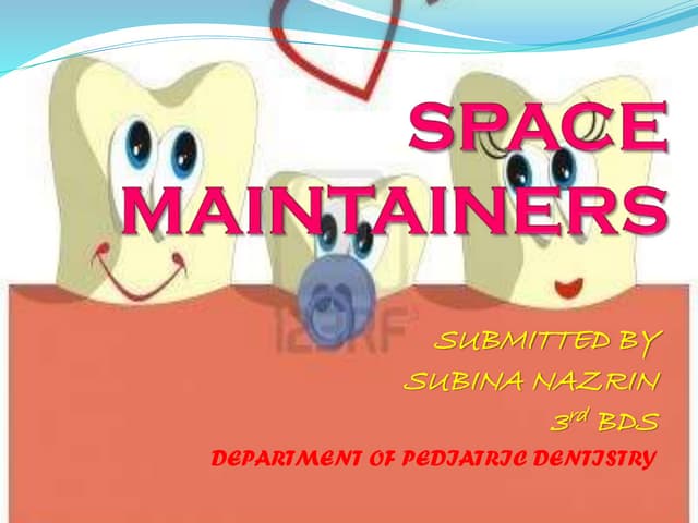 Lingual arch space maintainer | PPTX