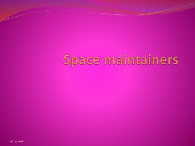 Lingual arch space maintainer | PPTX | Oral care | Personal Care