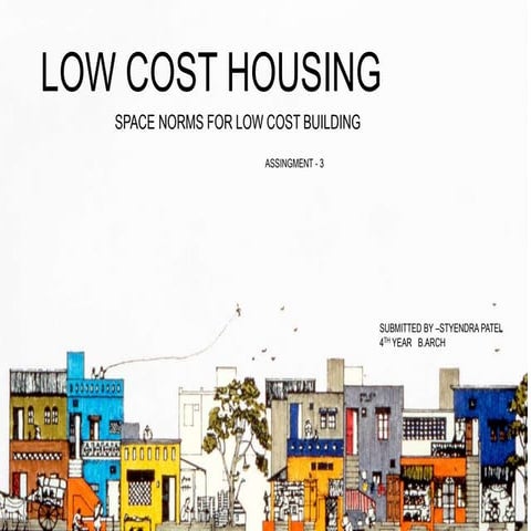 Space norms for low cost building | PPTX