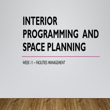 Space planning for architectures in home | PPTX