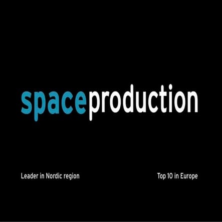 Space production sg presentation | PDF