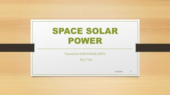 Lunar solar power system | PPT
