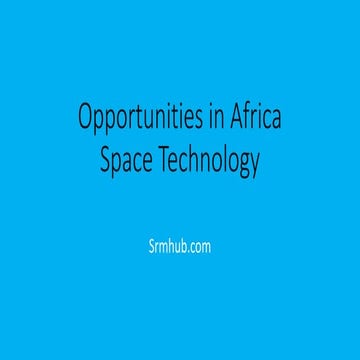 Overview of the Namibian Institute of Space Technology by Smita Francis ...