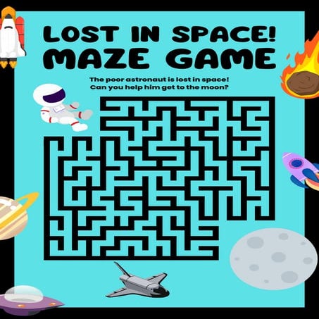 Maze Game Sheet for Kids - Activity Sheets | PDF