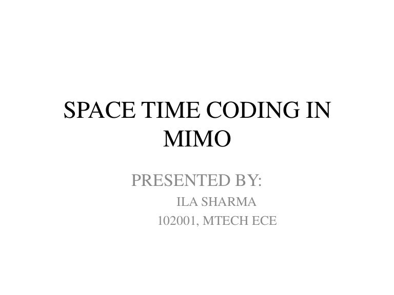 Space Time Coding In Mimo 7053