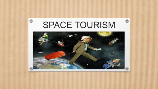 Space tourism presentation | PPTX