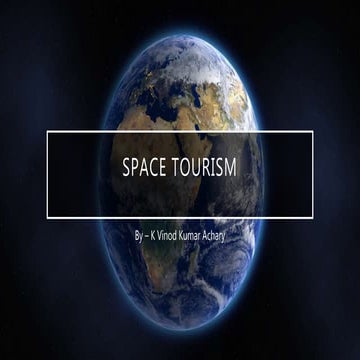 Space tourism | PPTX