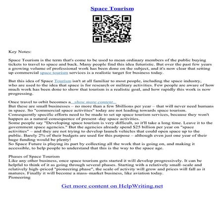 Space Travel Essay | PDF