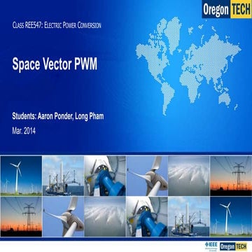 Space Vector Modulation(SVM) Technique for PWM Inverter