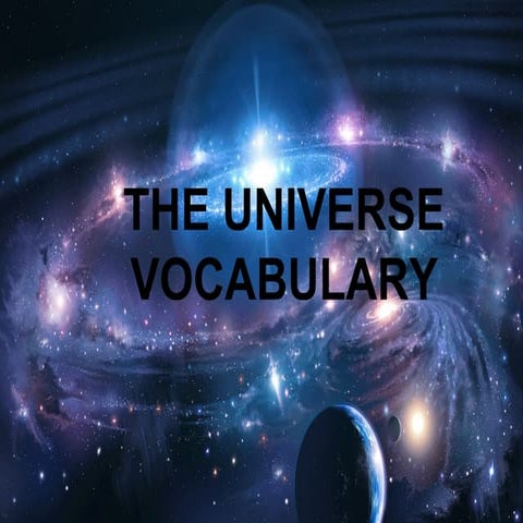 Space vocabulary | PPT
