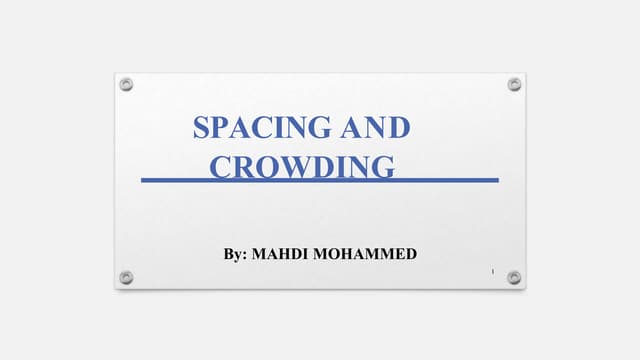 Space supervision and gross discripency | PPTX