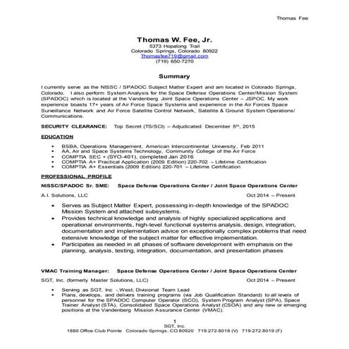 Spadoc sme resume 2016 | DOCX