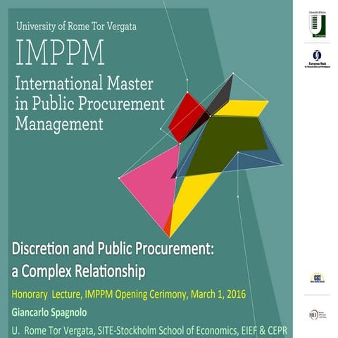 Discretion and Public Procurement: a Complex Relationship | PDF