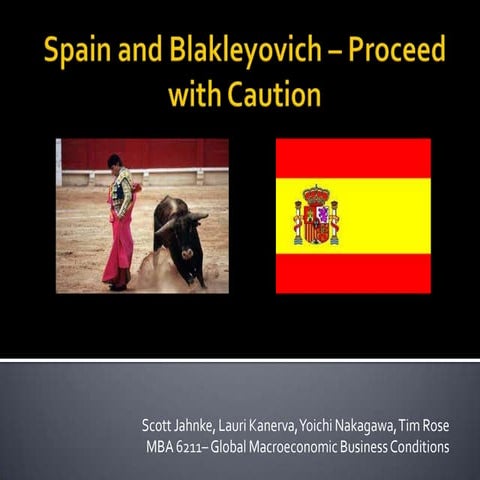 Spain and the global economy | PPTX
