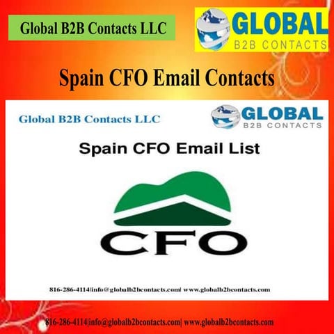 Spain cfo email contacts | PPTX