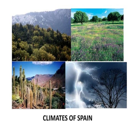 Climates of Spain | PPTX
