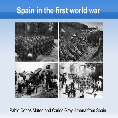 Spain in the first world war | PPT