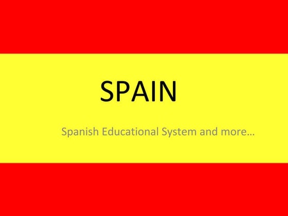 Education in spain | PPT
