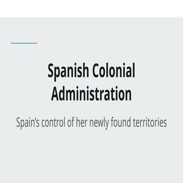Spain's Economic Control, Caribbean History | PPTX