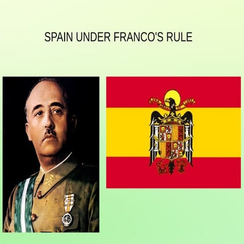 Spain under franco's rule | PDF