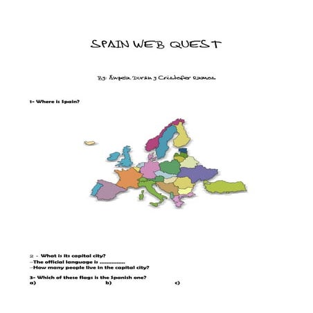 Spain web quest | PDF