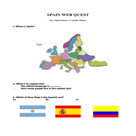 Spain web quest | DOC