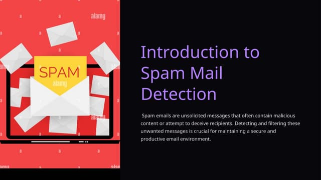 Spam Detectionpptx Email Spam Detection Ppt Using Naive Bayes Classifier Ppt