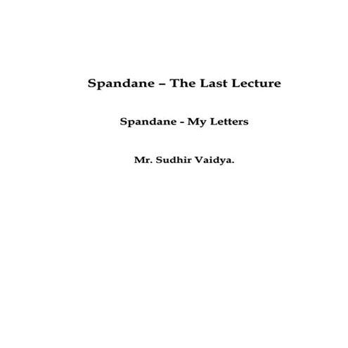 Spandane letters | PDF