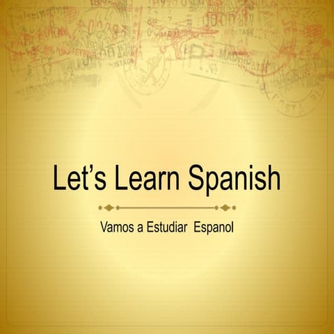 Spanish | PPT