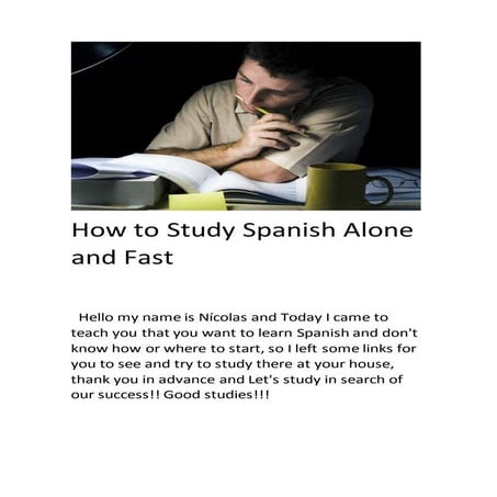 How to Study Spanish Alone and Fast | DOCX