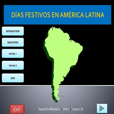 Spanish M1 Dias Festivos | PPTX | Educational Assessment | Education