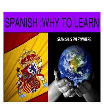 Why Learn Spanish? | PPTX