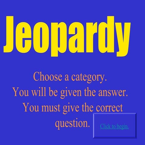 Spanish 1 final exam jeopardy | PPT