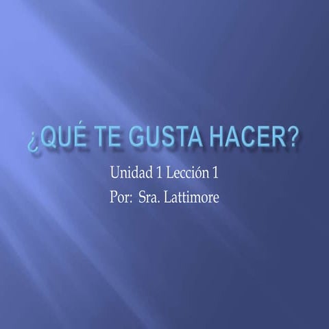 Spanish 1 u1 l1 vocab intro day 1 | PPT